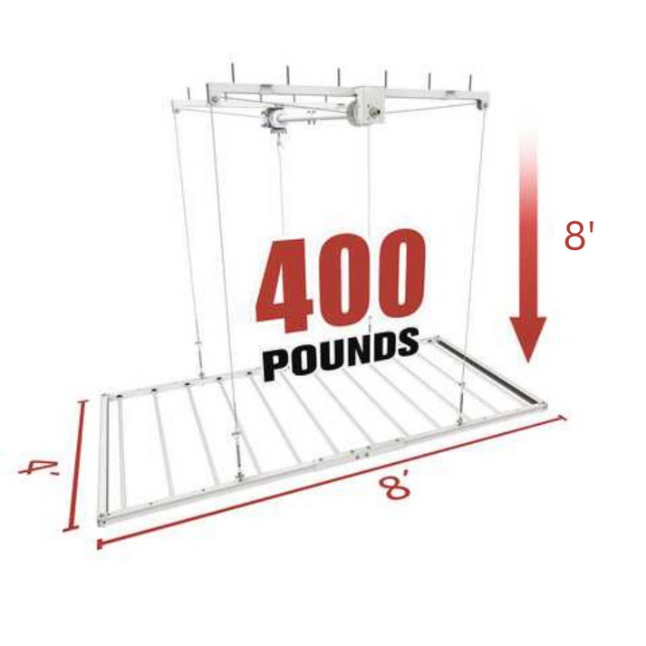 Ceiling Sam Retractable 4'x8' Garage Ceiling Storage Lift