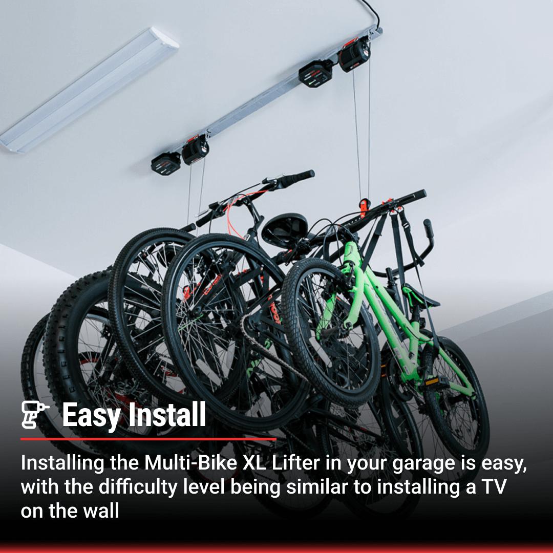 Garage Smart Multi-Bike XL Lifter - Lift 6 Bikes Easily